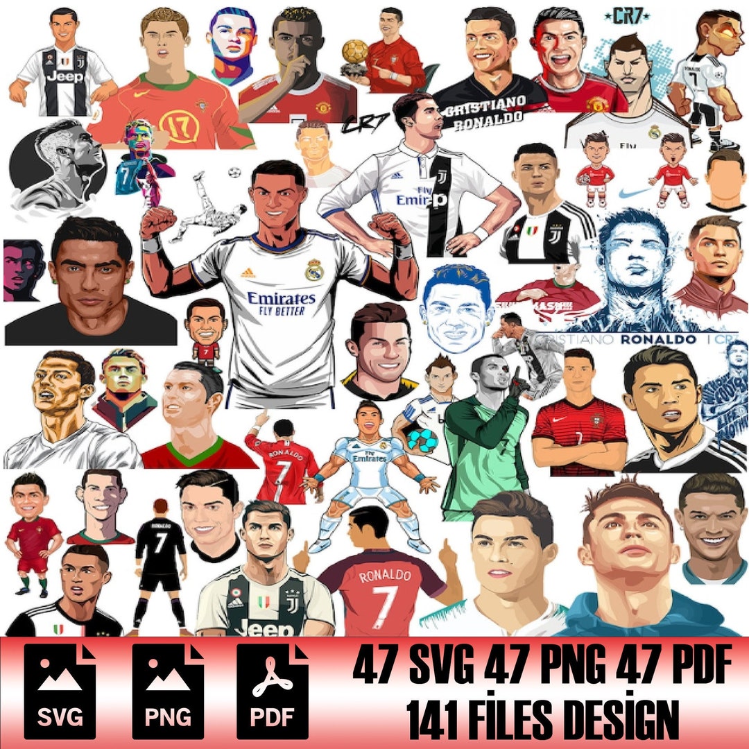 Cristiano Ronaldo Svg | Cr7 Png | Laser Cutting | Layered Files | Svg ...