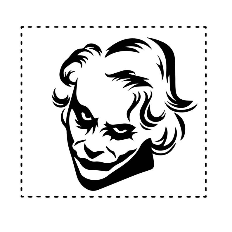 Joker Vector | Joker Silhouette | Laser Cutting | Layered Files | Svg ...