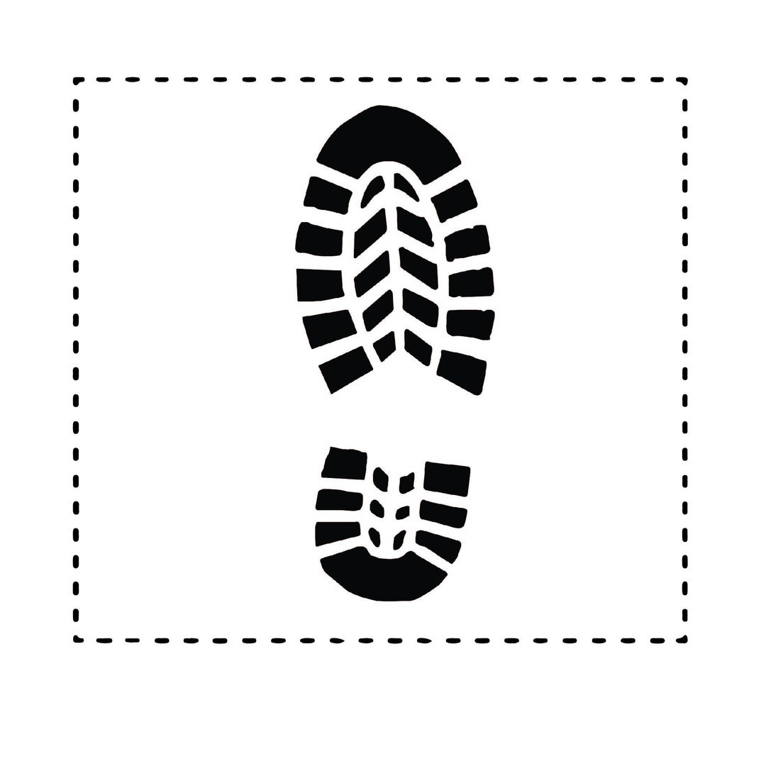Shoe Print Svg | Laser Cutting | Files for Cnc | Layered Files | Svg ...
