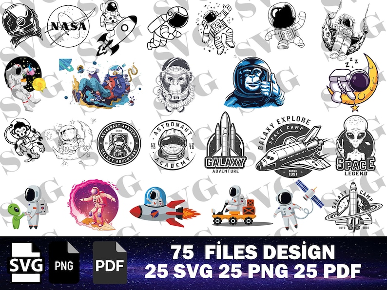 Astronaut Svg | Space Svg | Astronaut Drawings | Svg Files for Cricut ...