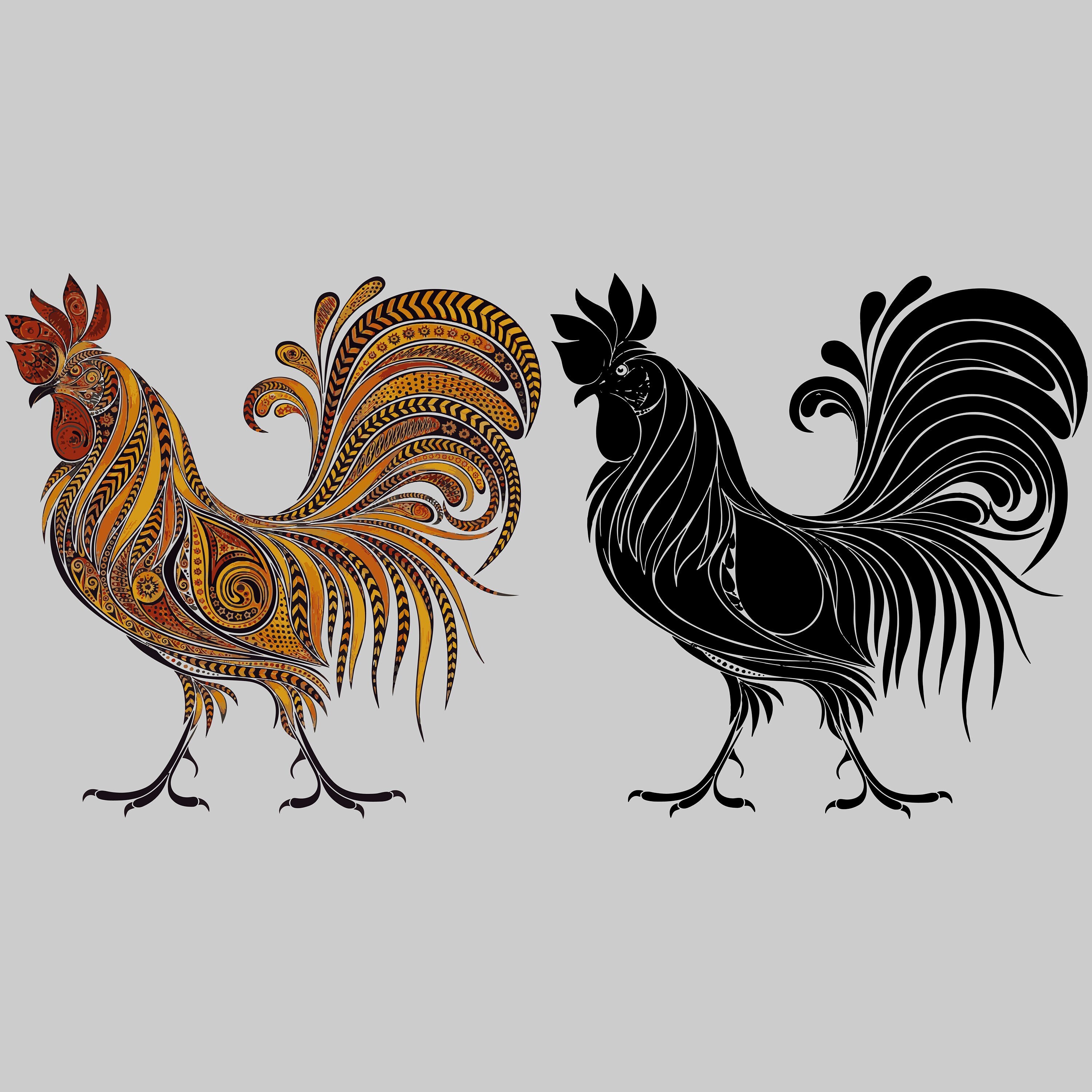 Cockerel Svg Cockerel Graphics Cockerel Silhouette Svg Digital File ...