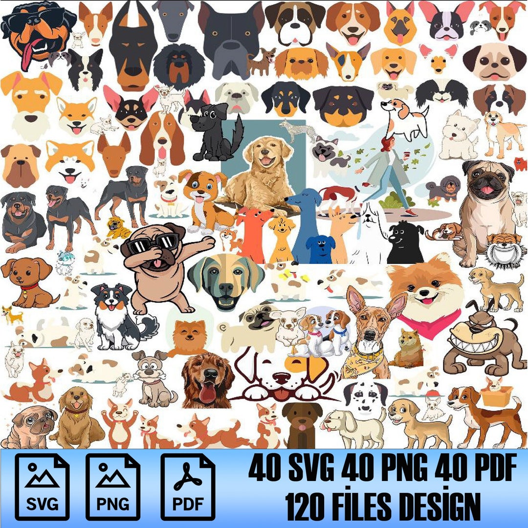 Dog Bundle Svg | Dog Svg | Funny Dog Svg | Baby Dog Svg | Svg File ...