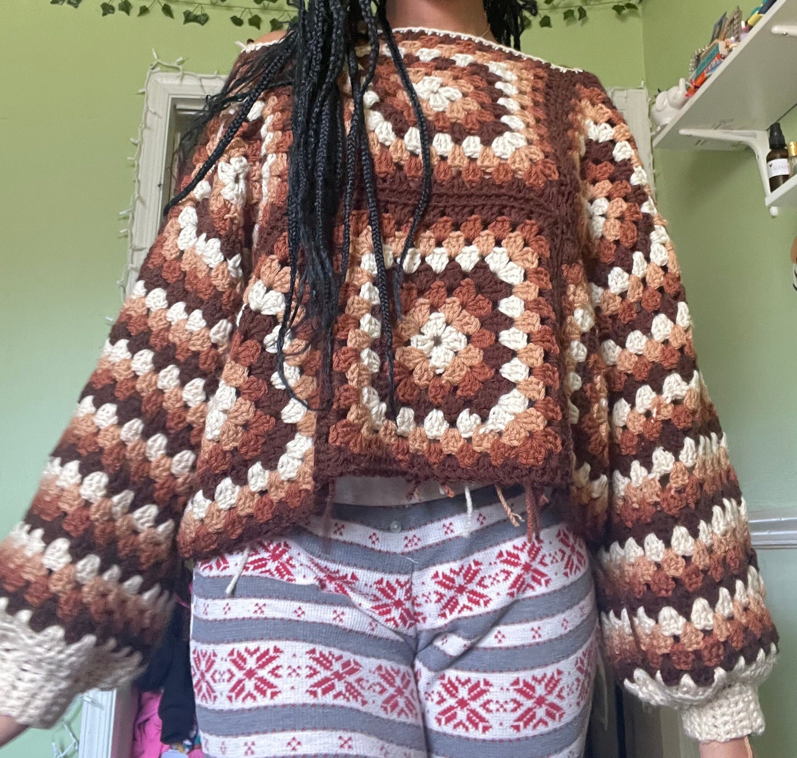 Crochet Granny Square Sweater - Etsy