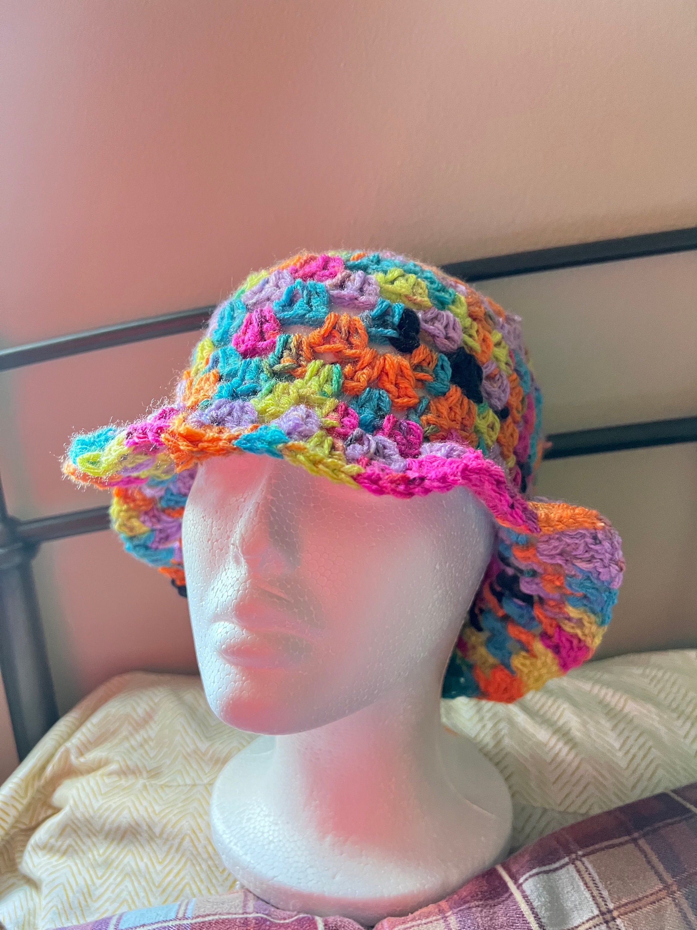 Crochet Granny Stitch Bucket Hat - Etsy