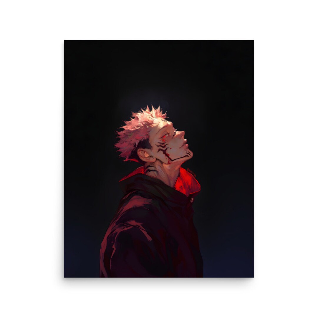 Yuji Itadori Art Print: Jujutsu Kaisen Anime Manga Wall Decor - Etsy UK