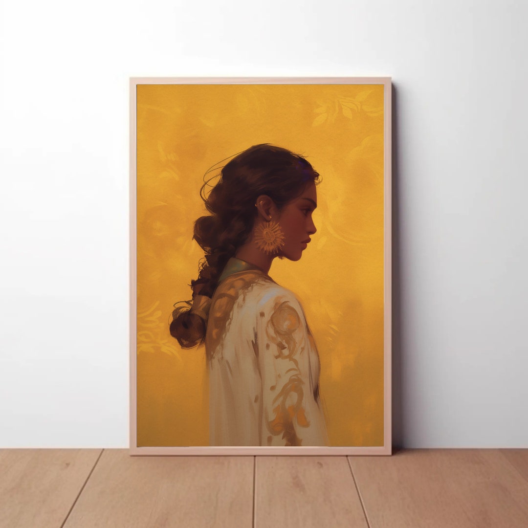 Maharlikan Woman Art Print - Filipino in Traditional Southern Dress ...