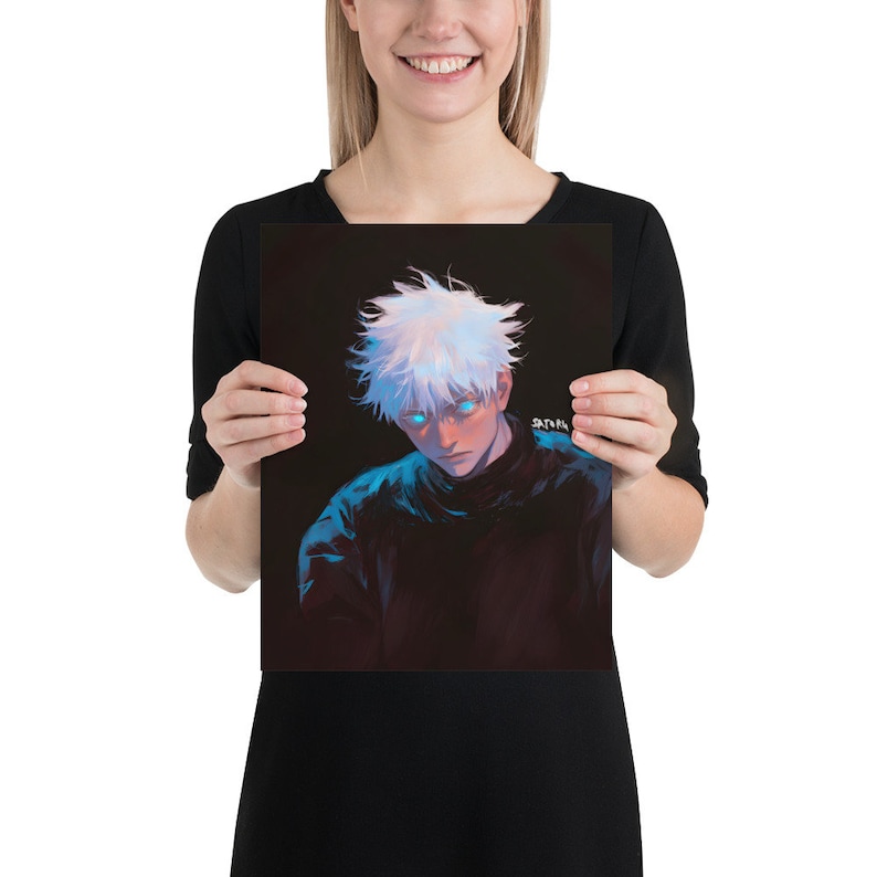 SATORU GOJO Limited Edition Fanart Poster Portrait Art the Six Eyes ...