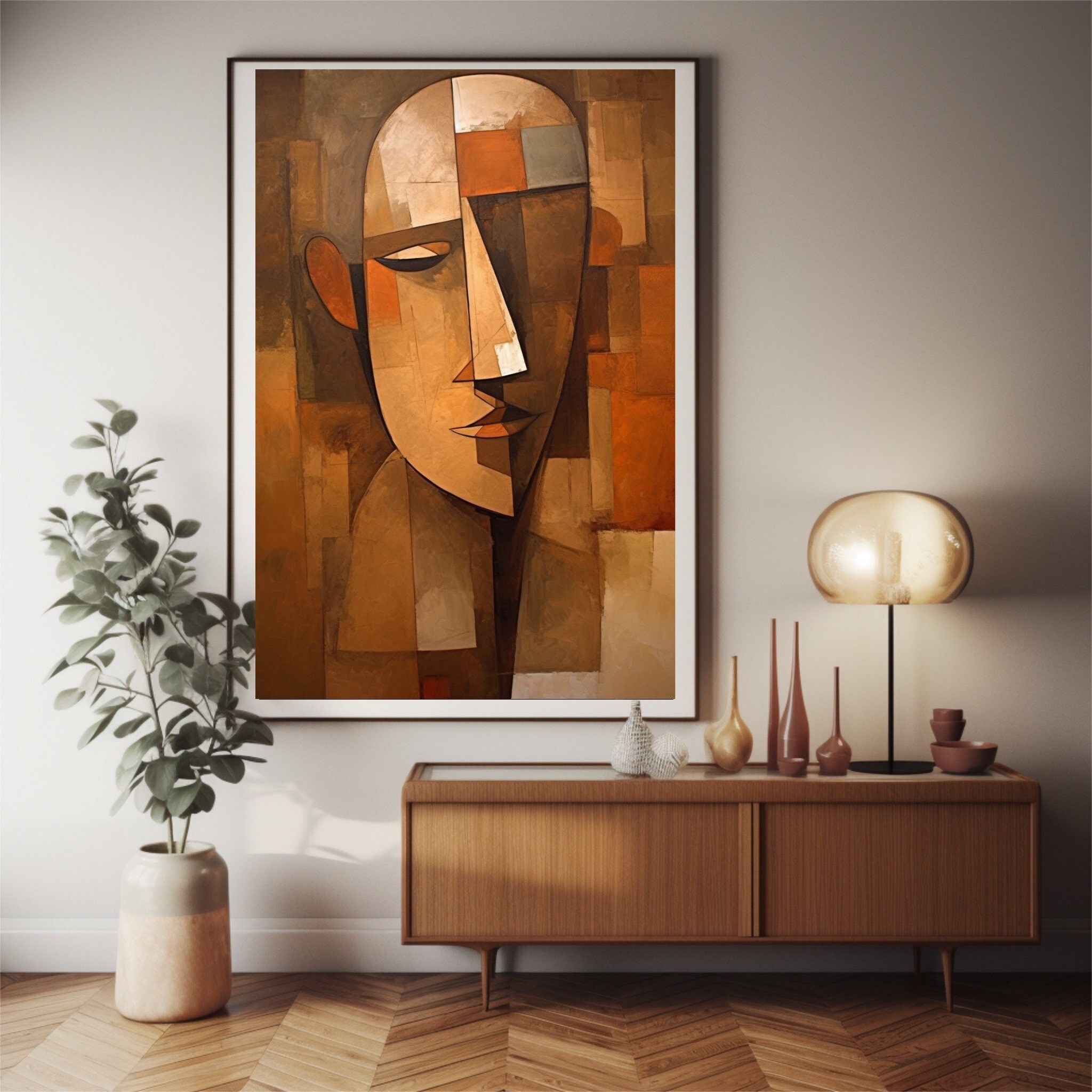 Contemporary Art Cubism Abstract Picasso Inspired Modern Downloadable ...