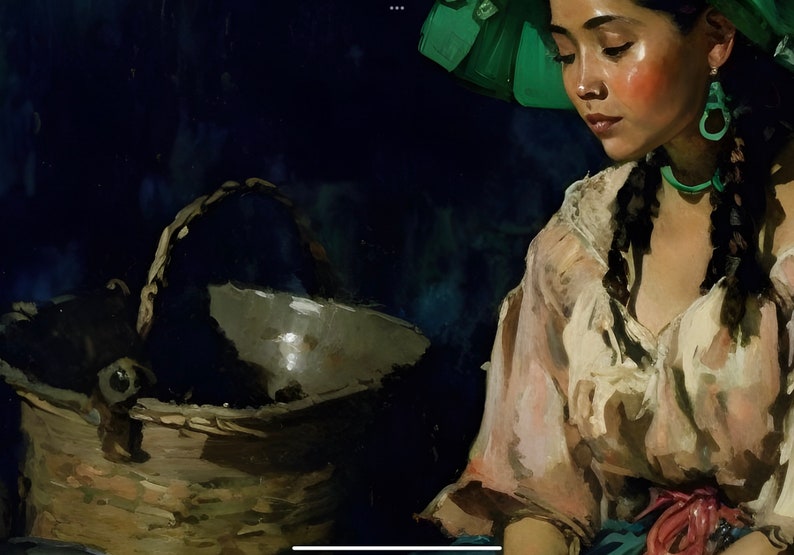Juan Luna Inspired Heritage Philippines the Banana Leaf Hat Filipino Art Wall Art Poster Art ...