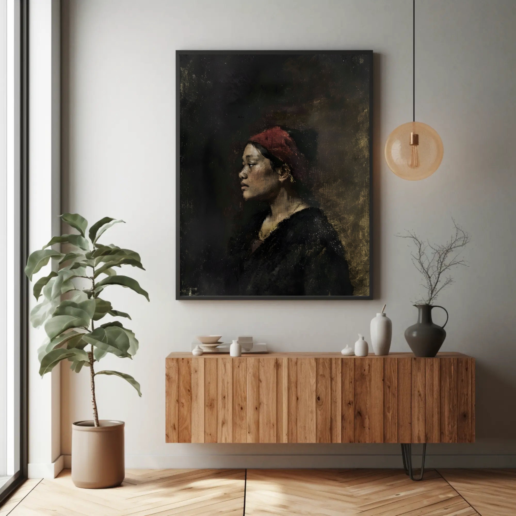 Binibini, Original Filipino Portrait Painting of a Lady, Traditional ...