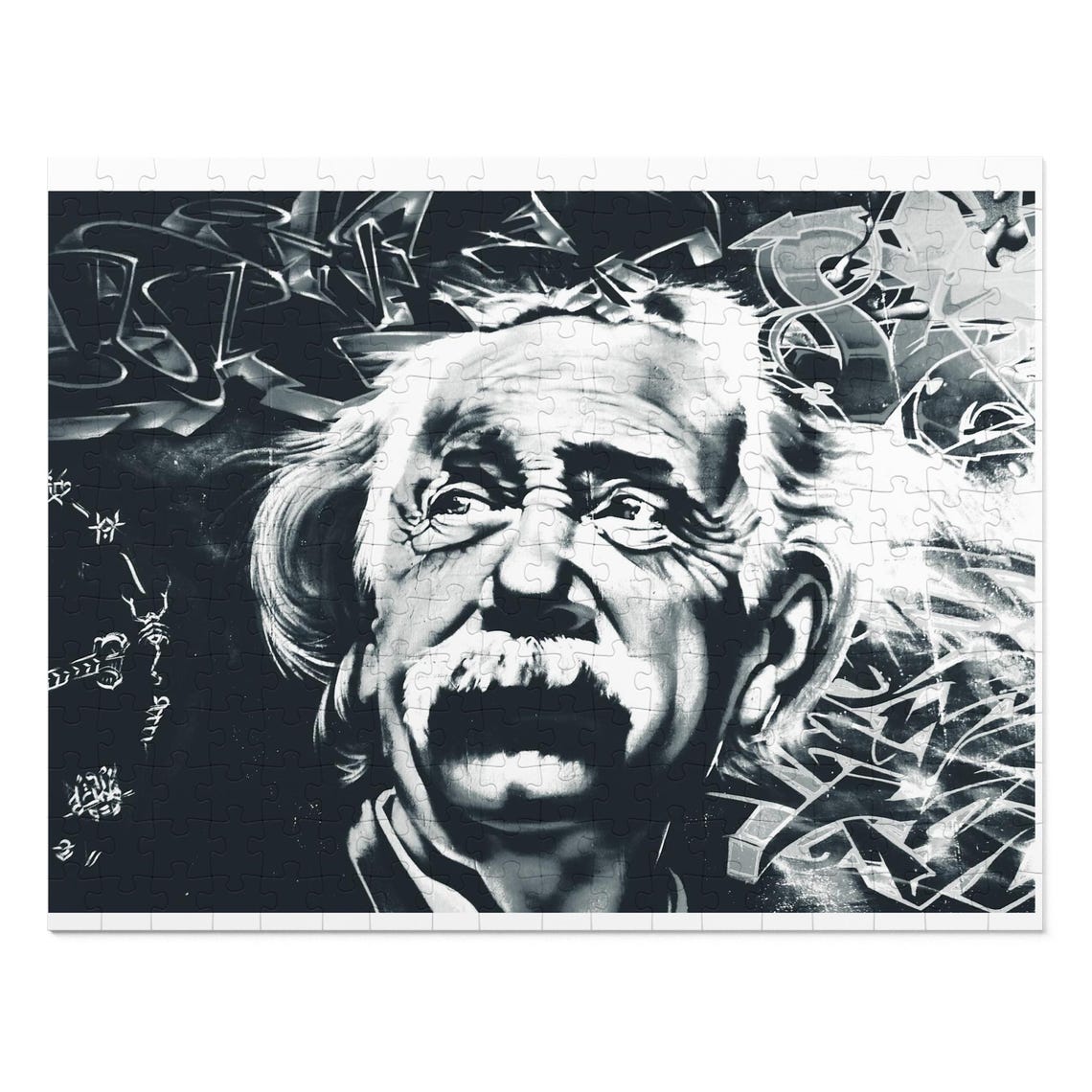 Jigsaw Puzzle - Albert Einstein Sketch Art Puzzle, Brain Teaser Game ...