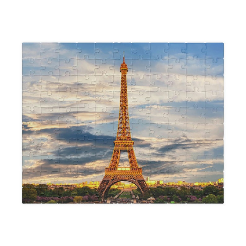 Eiffel Tower Jigsaw Puzzle, France Landscape, 110, 250, 500 and 1000 Pieces, Fun Adult DIY Game ...