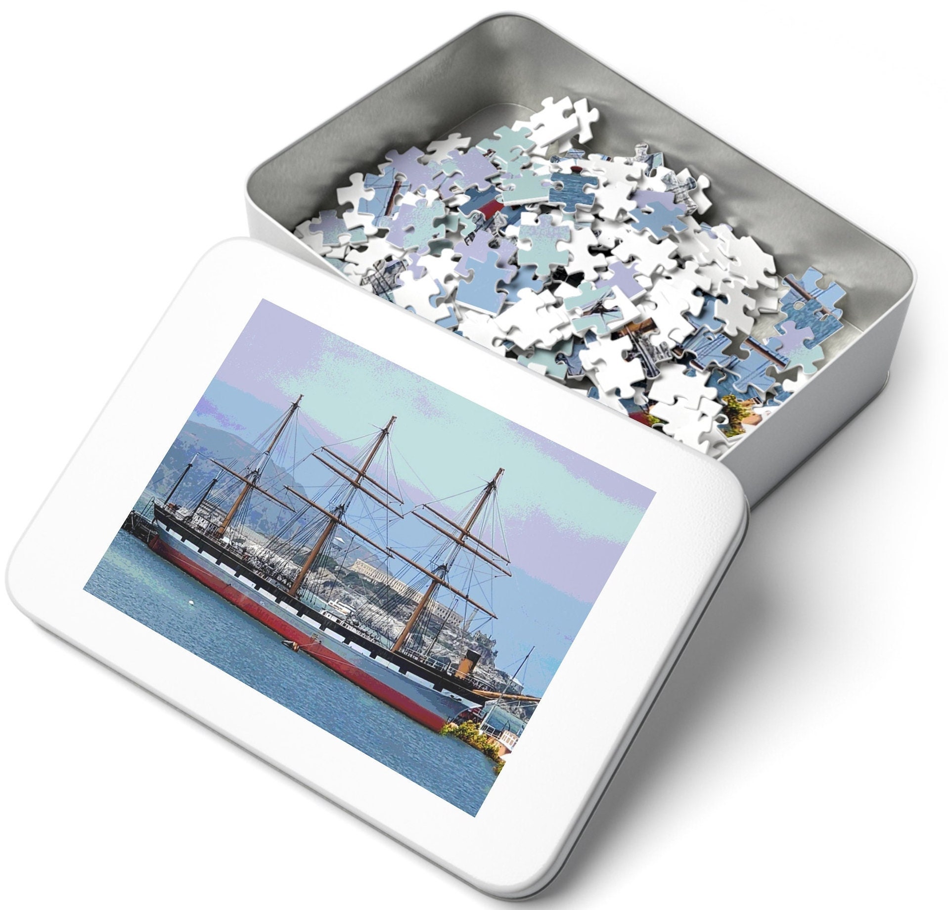 19th Century Ship Alcatraz Adult Jigsaw Puzzle Kids Puzzle 30 Piece ...