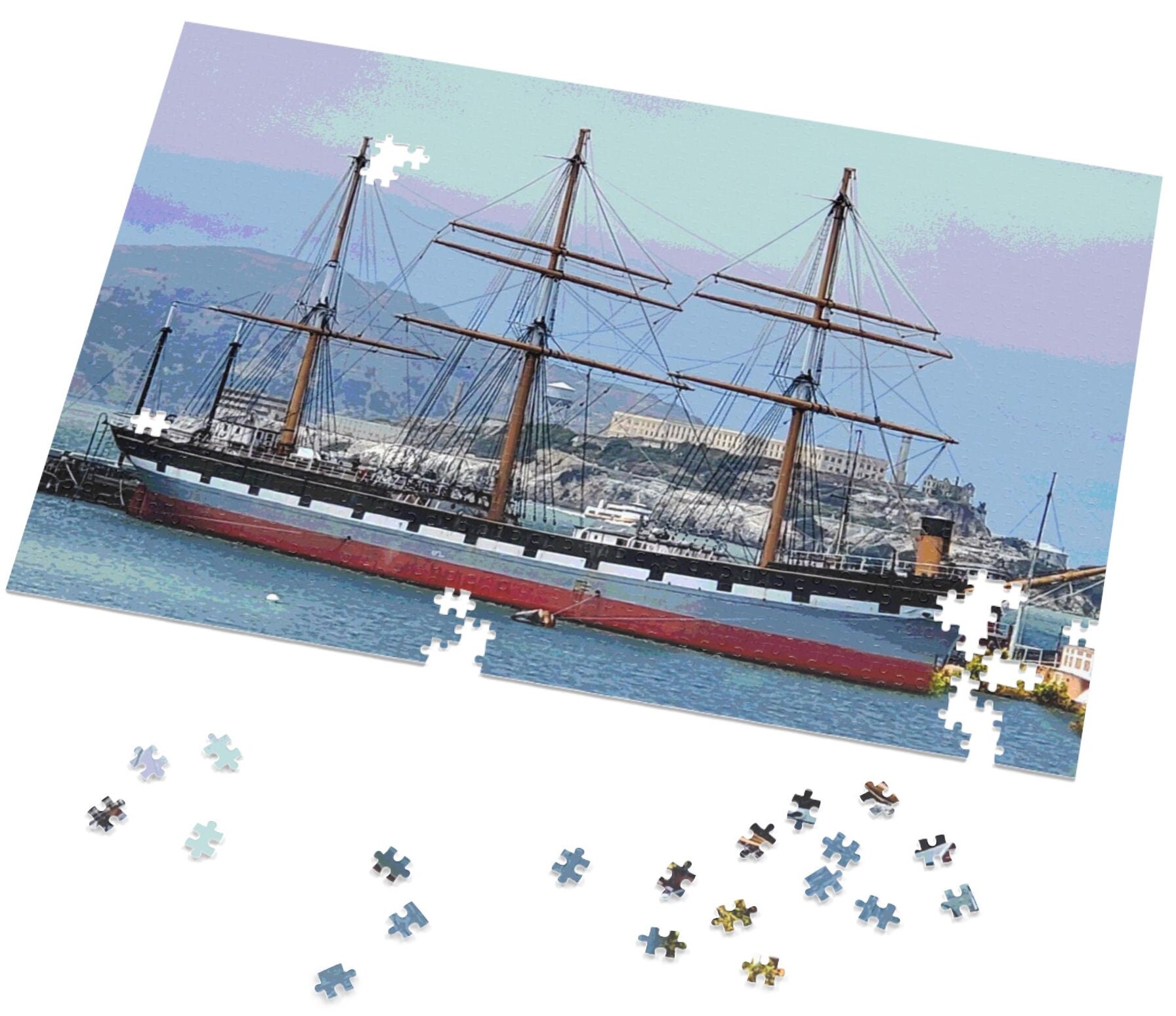 19th Century Ship | Alcatraz | Adult Jigsaw Puzzle | Kids Puzzle | 30 ...