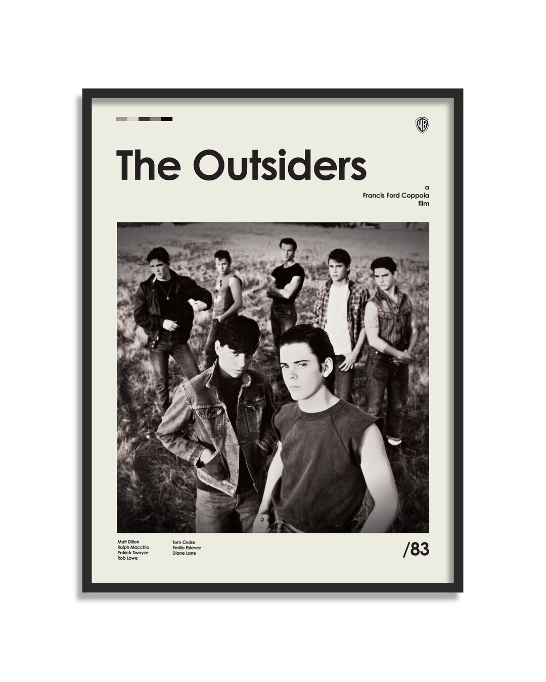 The Outsiders B&W Vintage Poster Digital Download - Etsy