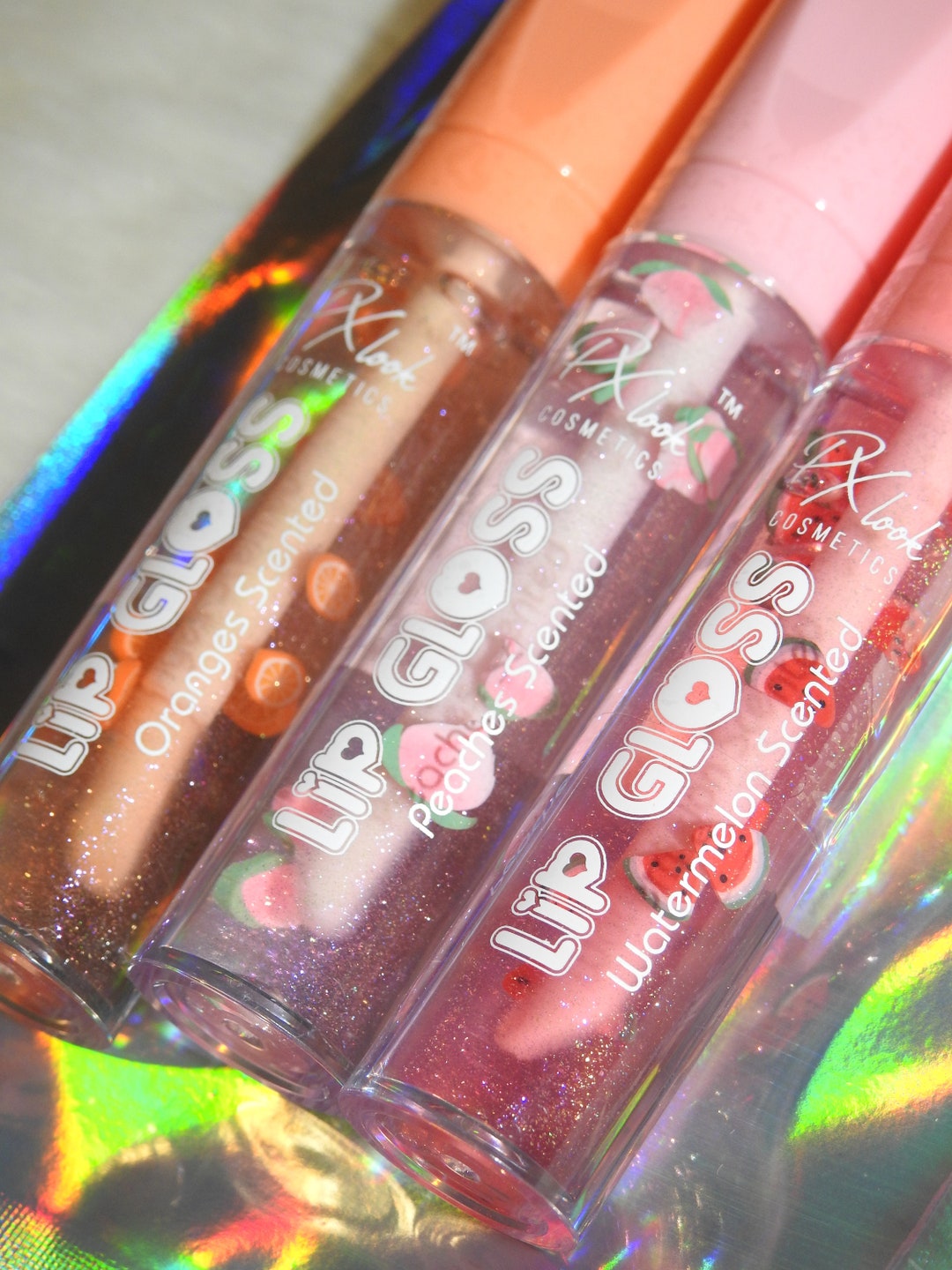 Gloss Lot Box Set Cute Kawaii Glitter Aesthetic Lot Fruity Watermelon ...
