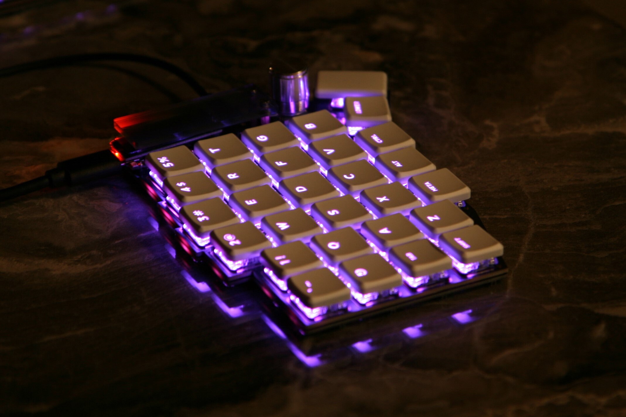 Fully Built Aurora Sofle V2 Low Profile Split Mechanical Keyboard With ...