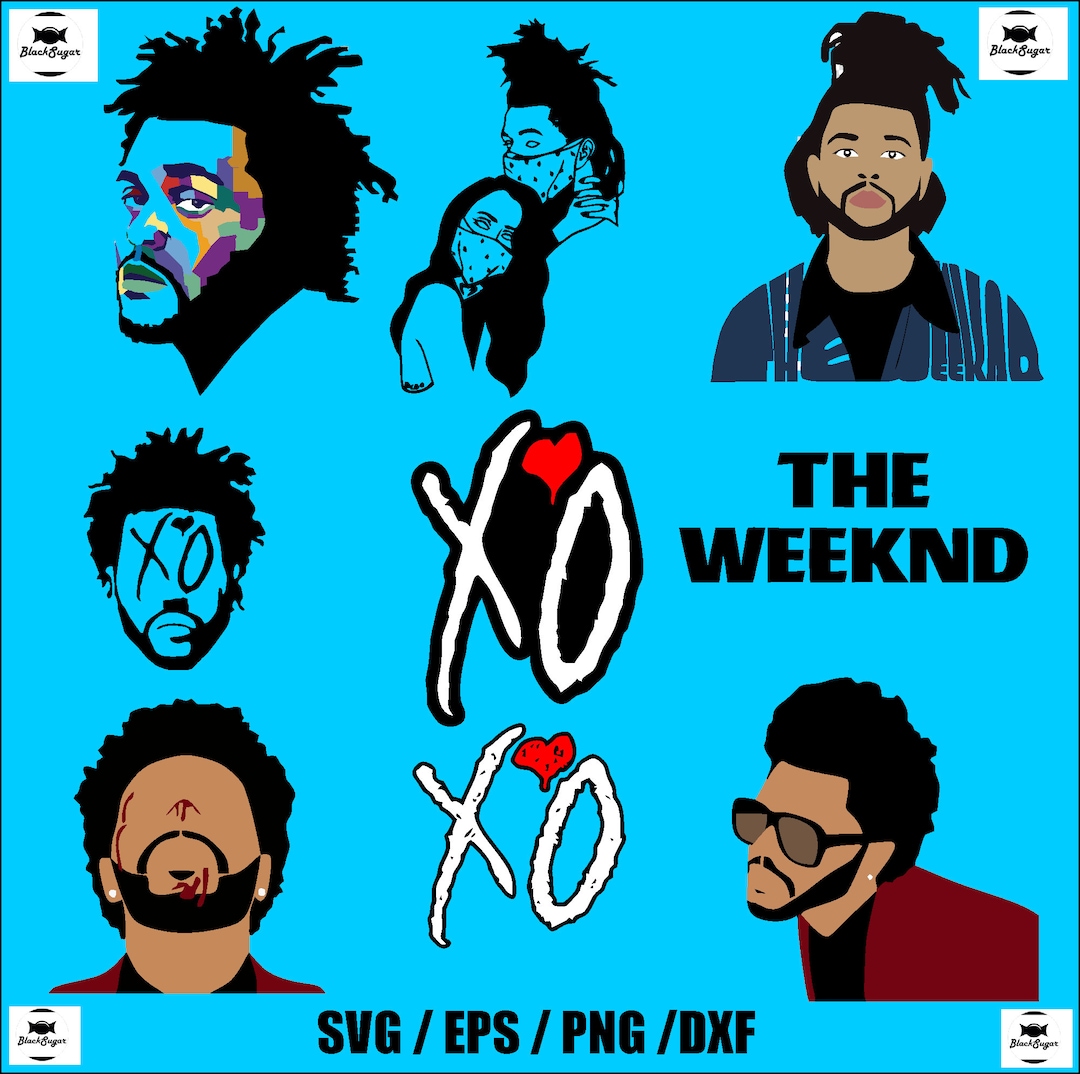 The Weeknd Image Set 9 Different the Weeknd Theme Svg - Etsy