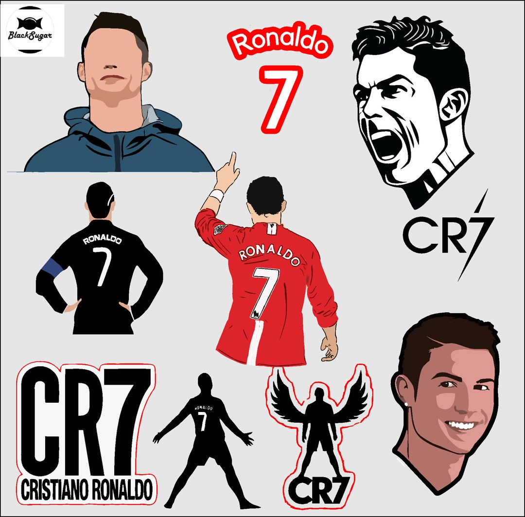Cristiano Ronaldo Svg CR7 Svg Laser Cut Files Cricut - Etsy Nederland