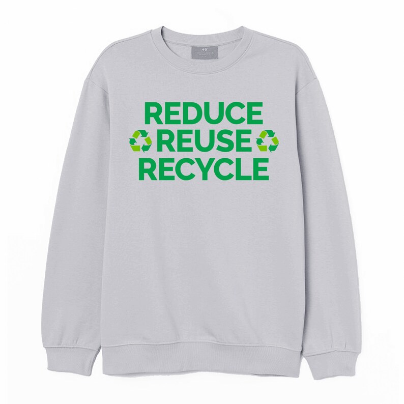 Reduce Reuse Recycle PNG SVG Printable Clipart, Sustainable Instant ...