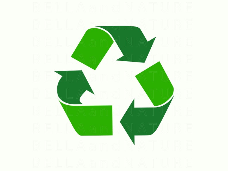 Recycle Symbol Clipart Printable - Sustainable PNG SVG Instant Download ...