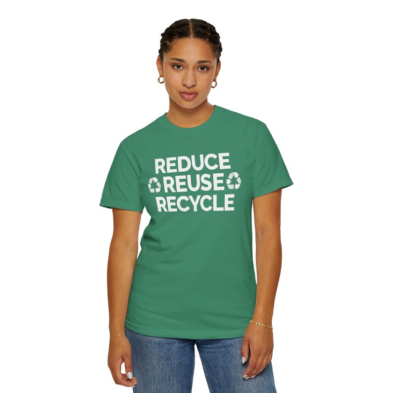 Reduce Reuse Recycle Shirt | Environmental Activist Tee | Sustainability T-shirt | Eco-friendly ...