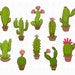 Cactus Succulent Clipart Bundle - Printables Digital Download PNG SVG ...