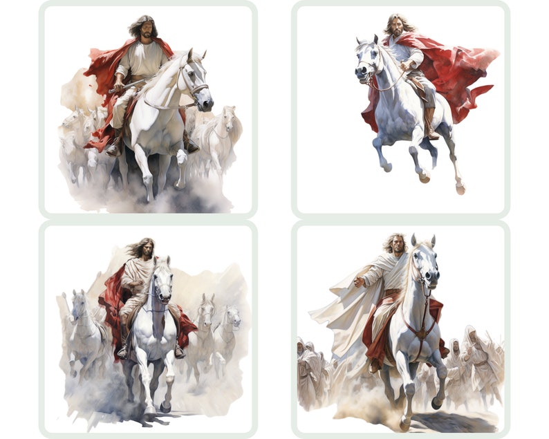 Return of Jesus Christ PNG Clipart Watercolor Christian Gift White ...