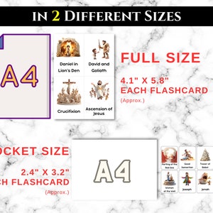 Bible Story Flashcard for Kid & Adult With Verse Montessori Printable ...