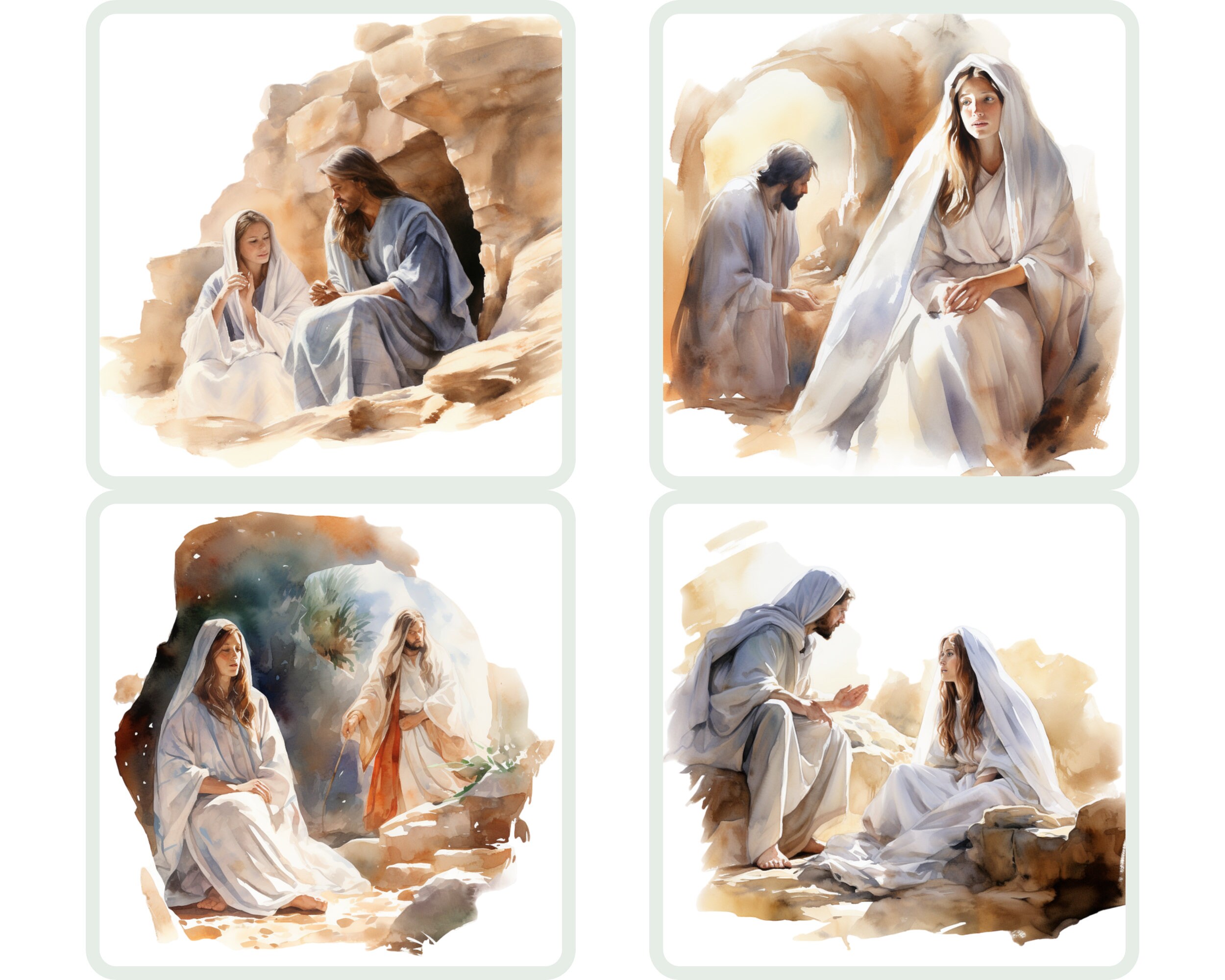 Mary Empty Tomb PNG Clipart Watercolor Christian Gift Clipart - Etsy UK