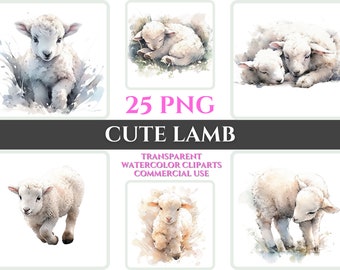 Lamb Clipart Farm Animal PNG Lamb PNG Sheep (Download Now) - Etsy
