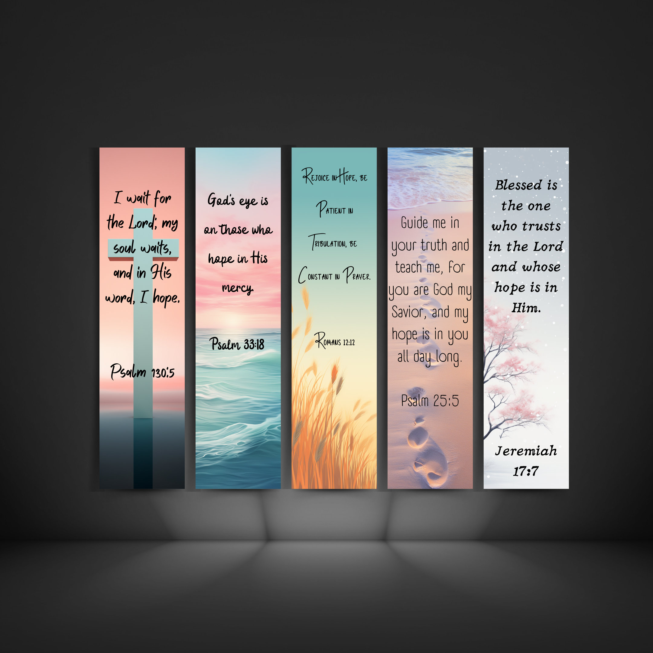 Hope Bible Verse Printable Bookmarks, Christian Gift (PDF) - Etsy
