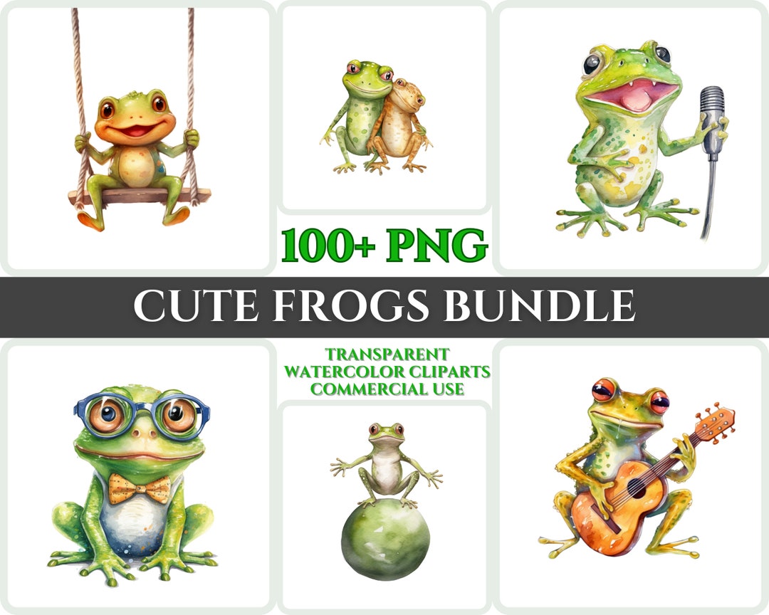 Cute Funny Frog Clipart Nursery Baby Kawaii Clipart Kid Craft Cartoon ...