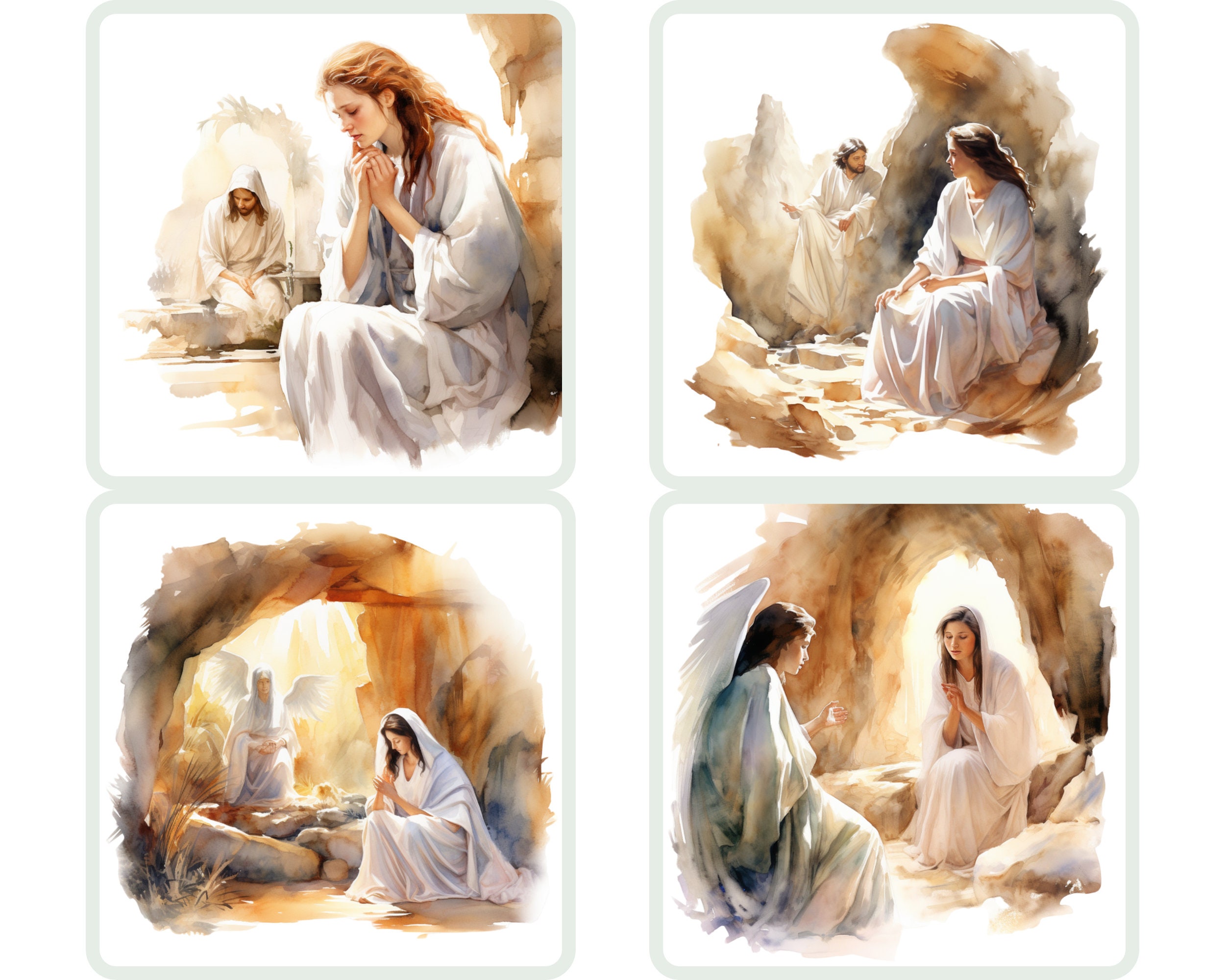 Mary Empty Tomb PNG Clipart Watercolor Christian Gift Clipart - Etsy UK