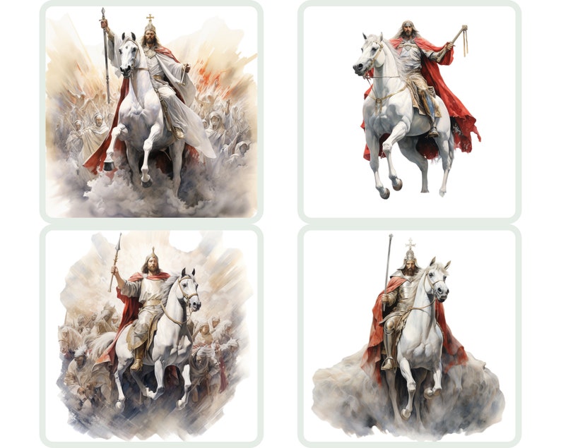 Return of Jesus Christ PNG Clipart Watercolor Christian Gift White ...