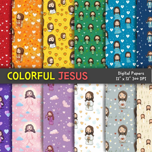Jesus Scrapbook Paper - Etsy