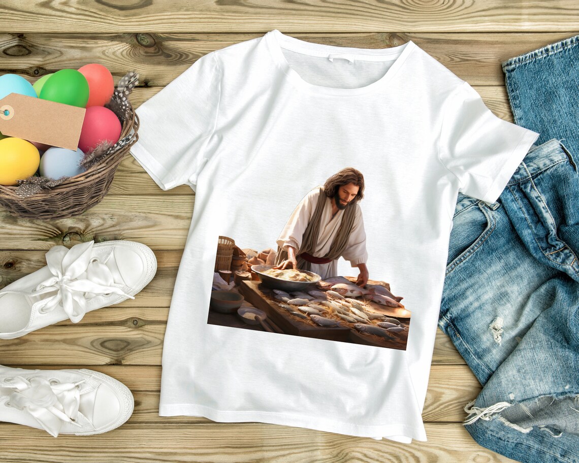 Jesus Cooking Fish PNG Clipart Bundle (digital Download) - Etsy