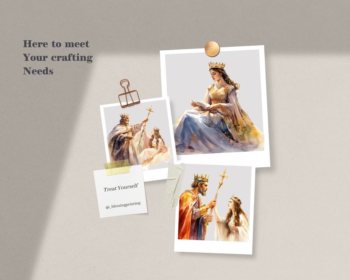 Queen Esther PNG Clipart Watercolor Christian Gift Clipart - Etsy