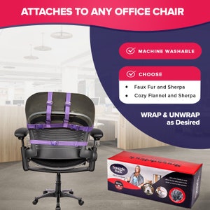 The Original Office Chair Blanket by Snuggleback; Comfy Office Desk ...