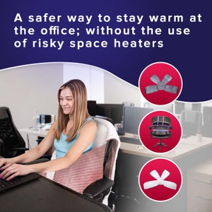 The Original Office Chair Blanket by Snuggleback; Comfy Office Desk ...