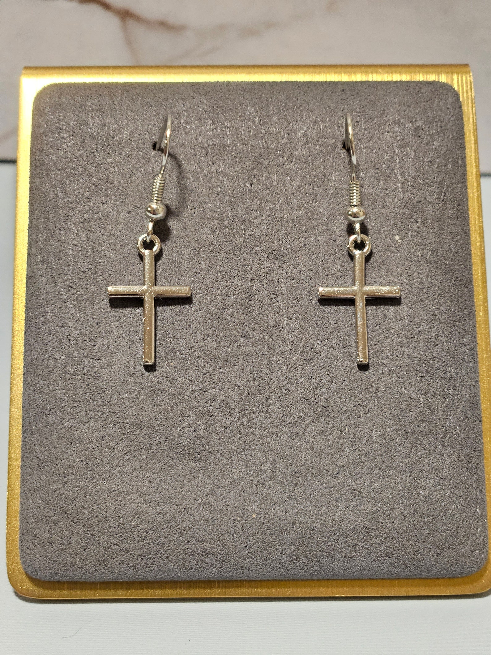 Christian Cross Design Pendant Drop Dangle Earrings - Etsy