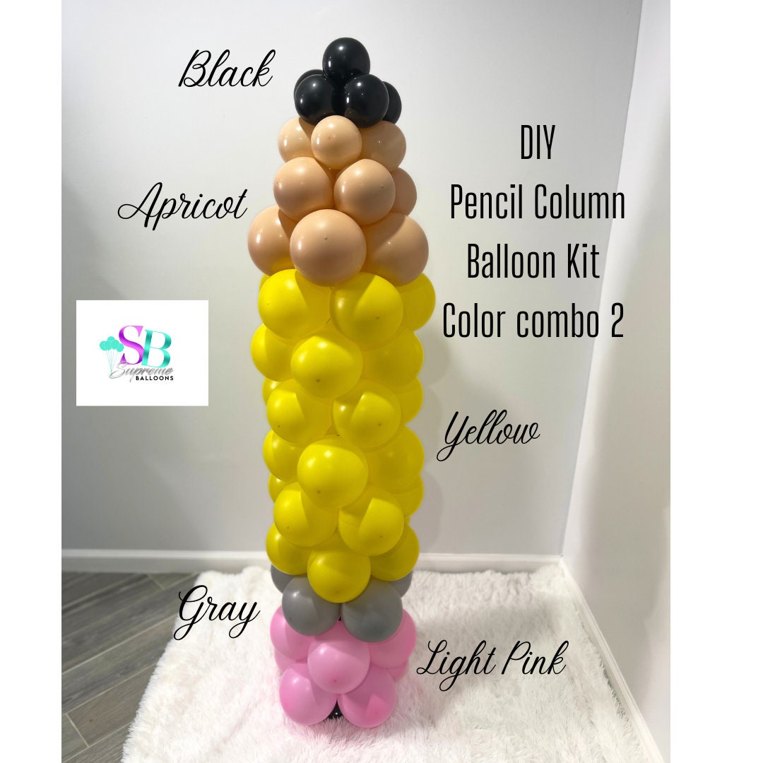 Pencil Balloon Column Kits | Combo 2 Teacher Gift | Back to School ...