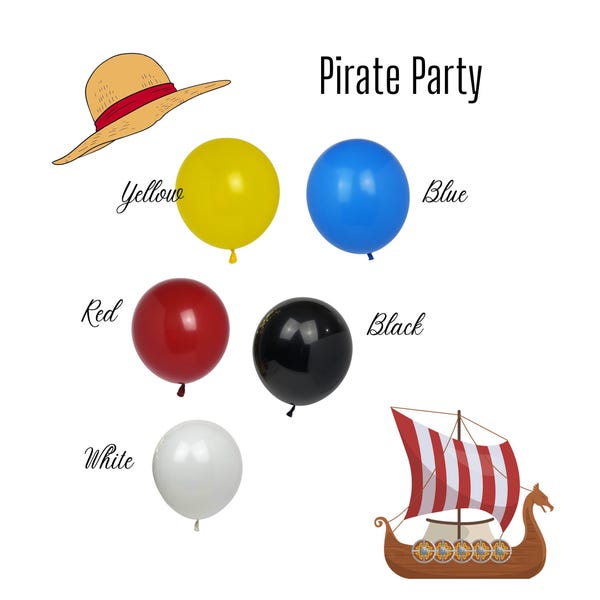 One Piece Anime Birthday Balloons - Etsy