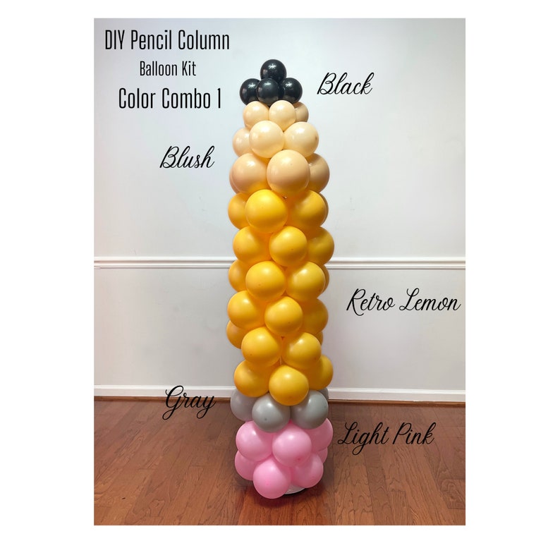 Pencil Balloon Column Kits 2 Styles Teacher Gift Back to School PTA ...