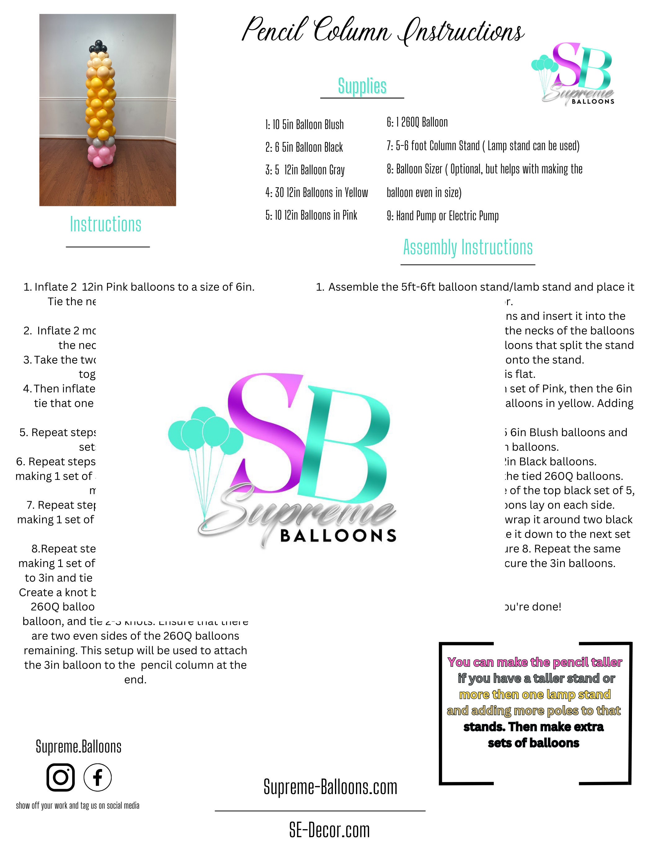 Back to School Pencil / Crayon Column Kits Teacher Gift - Etsy