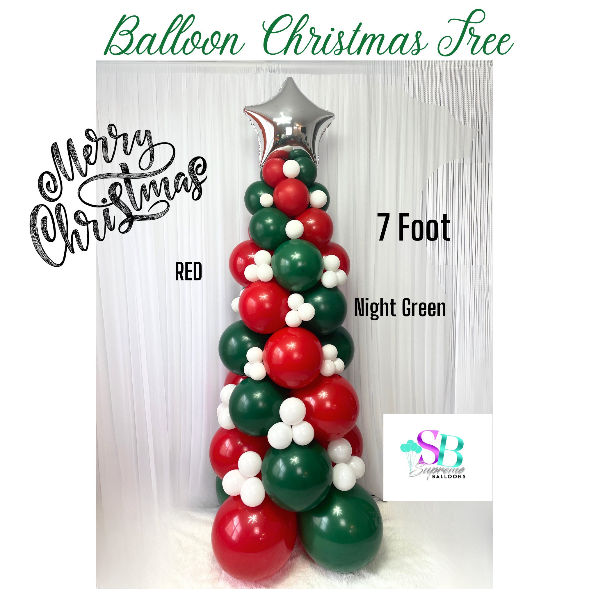 Balloon Christmas Tree | Three Sizes | Holiday Events - Etsy