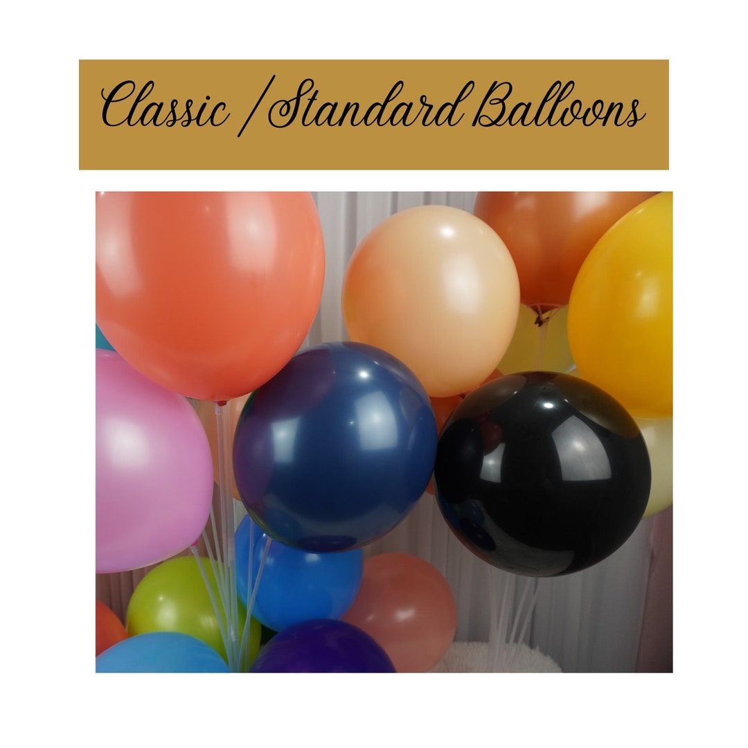25 Classic / Standard Colored Balloons - Etsy
