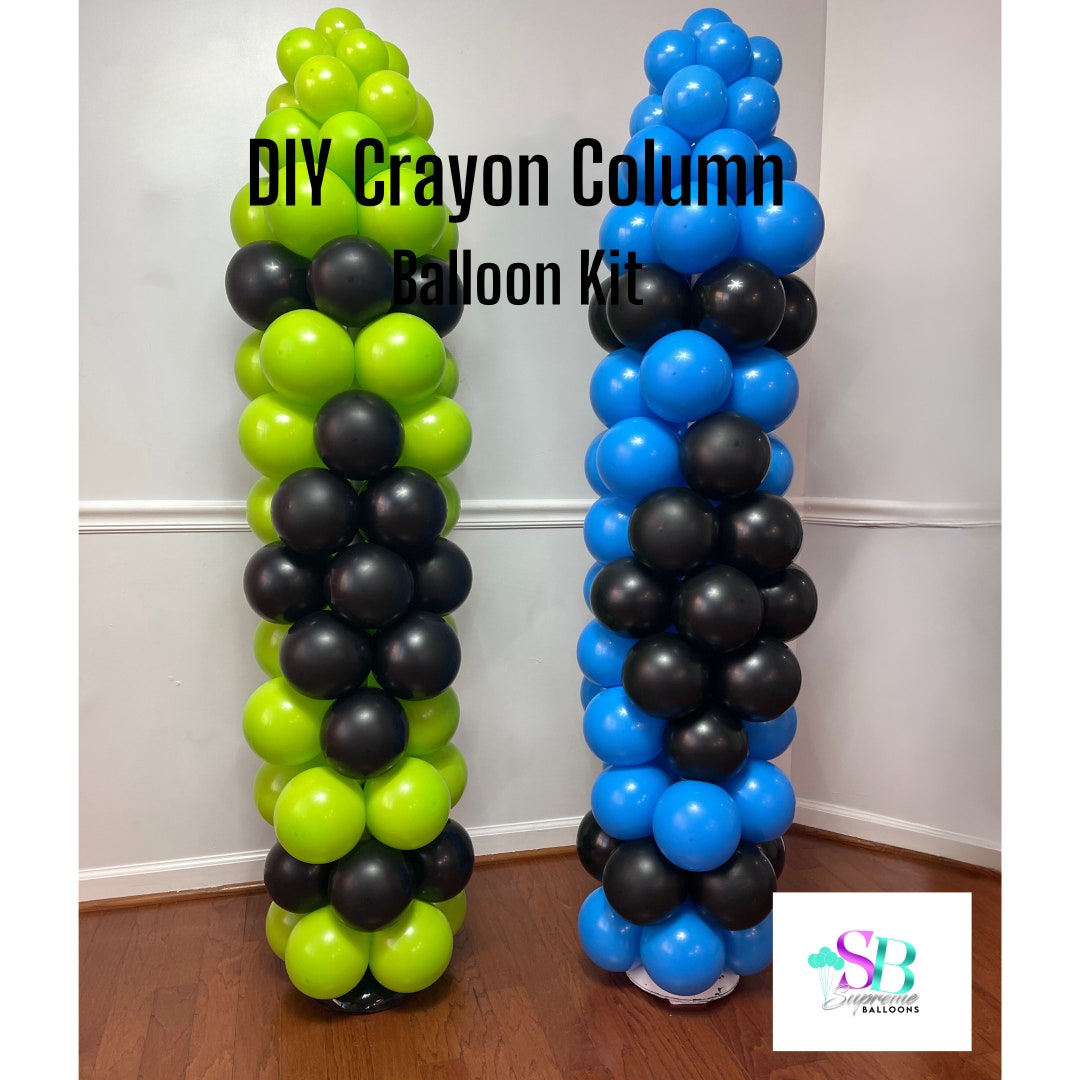 Crayon Balloon Column Kits | Teacher Gift | Back to School | PTA Events ...