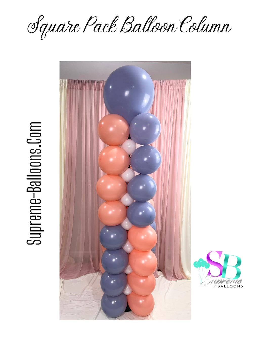 Square Pack Balloon Column Kits | Beginner Friendly | Event Decor | Party Balloons | Birthday ...