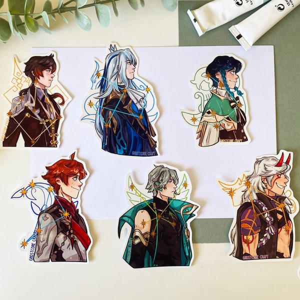 Genshin Neuvillette Stickers - Etsy